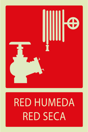 Señalética Fotoluminiscente: Red Húmeda Seca C - Creativos Gared ...